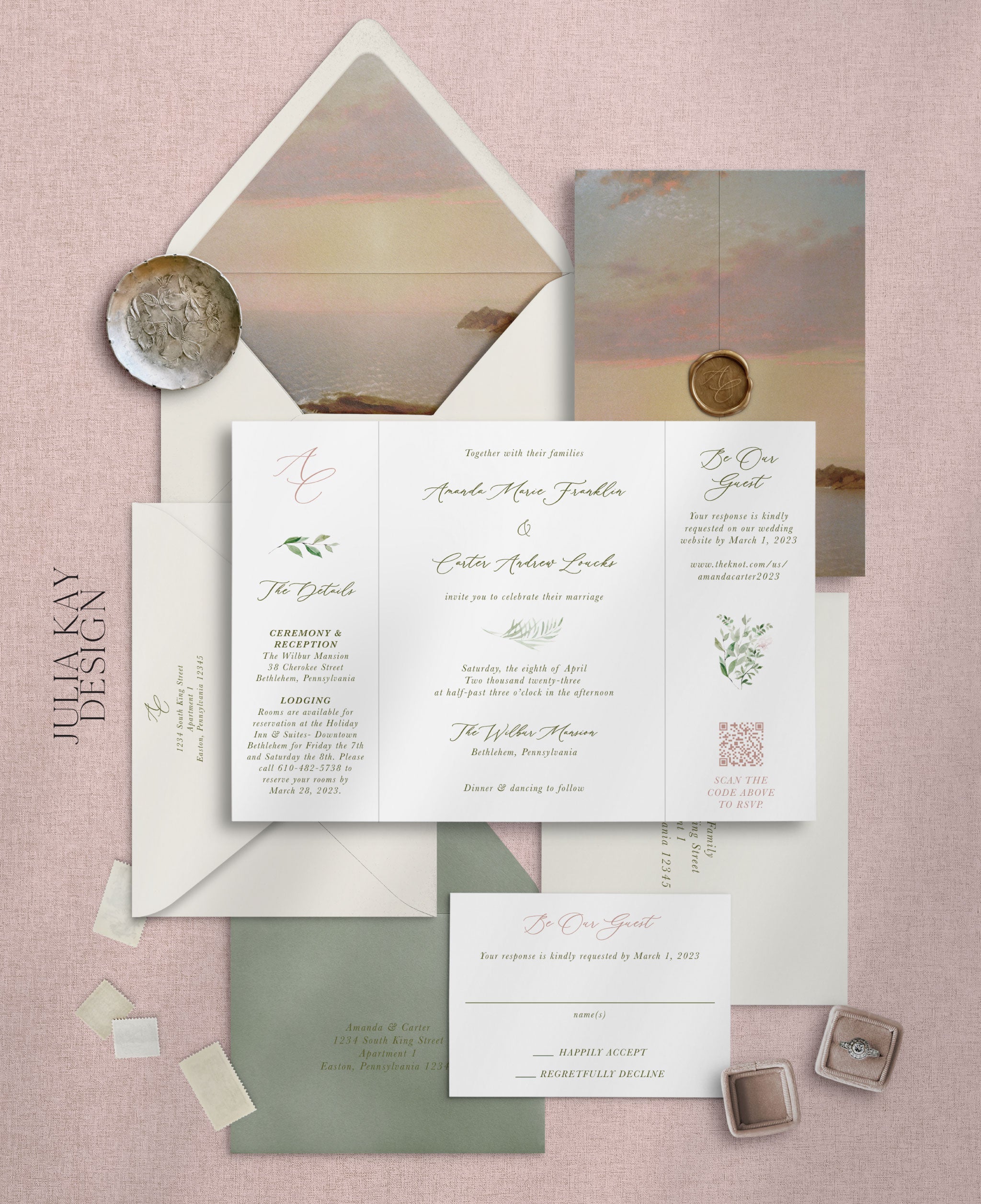 Gatefold wedding invitations 60 photos - Astyledwedding.com