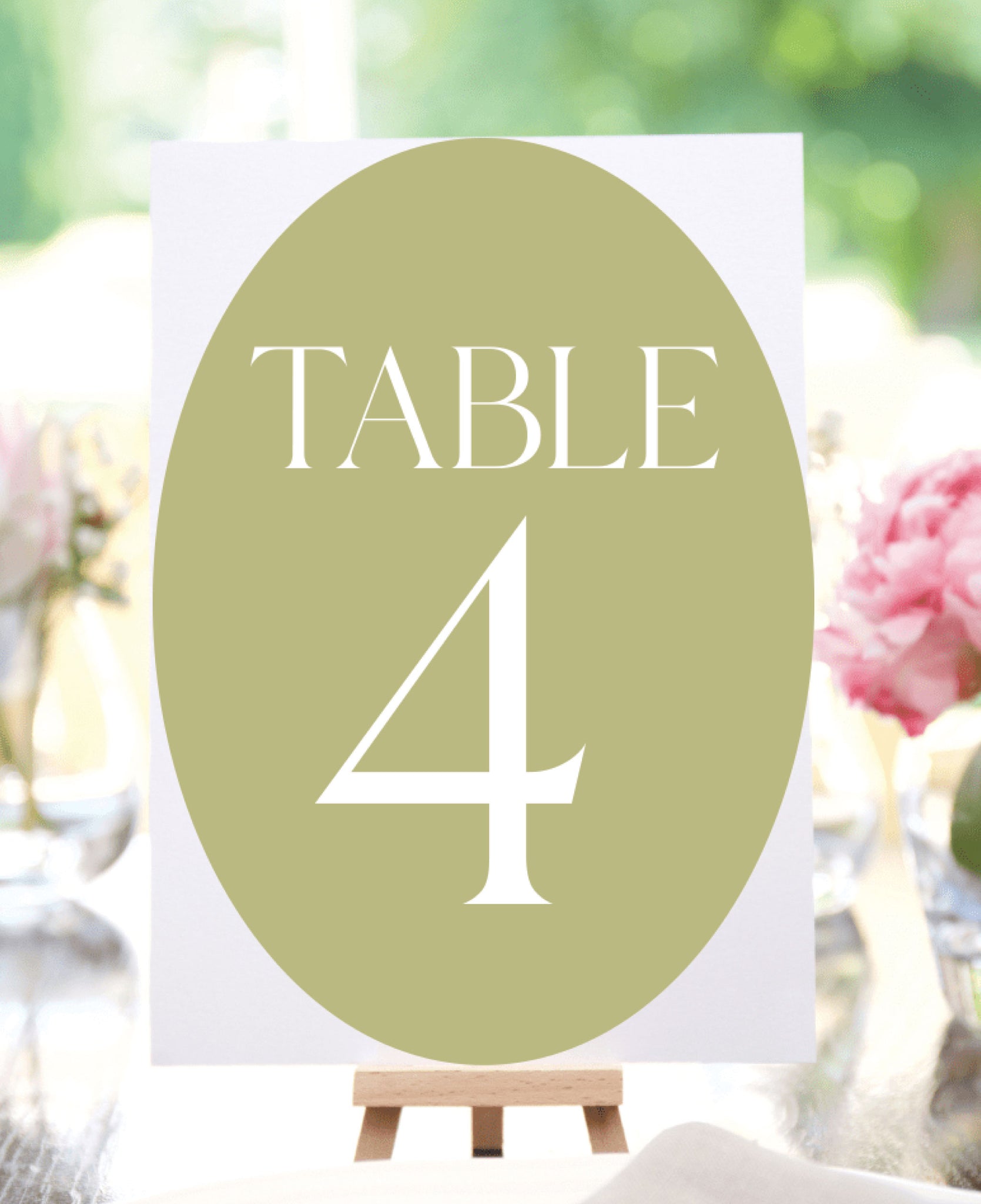 Rosewood Wedding Table Numbers – Julia Kay Design