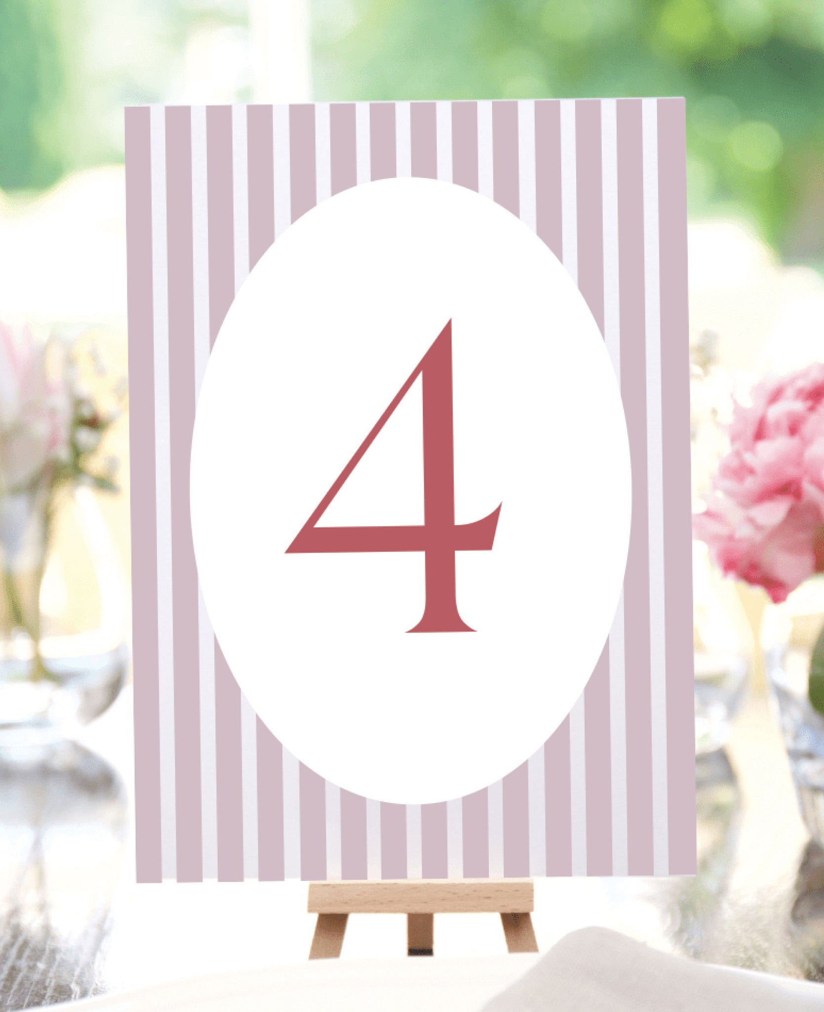 Rosewood Wedding Table Numbers – Julia Kay Design
